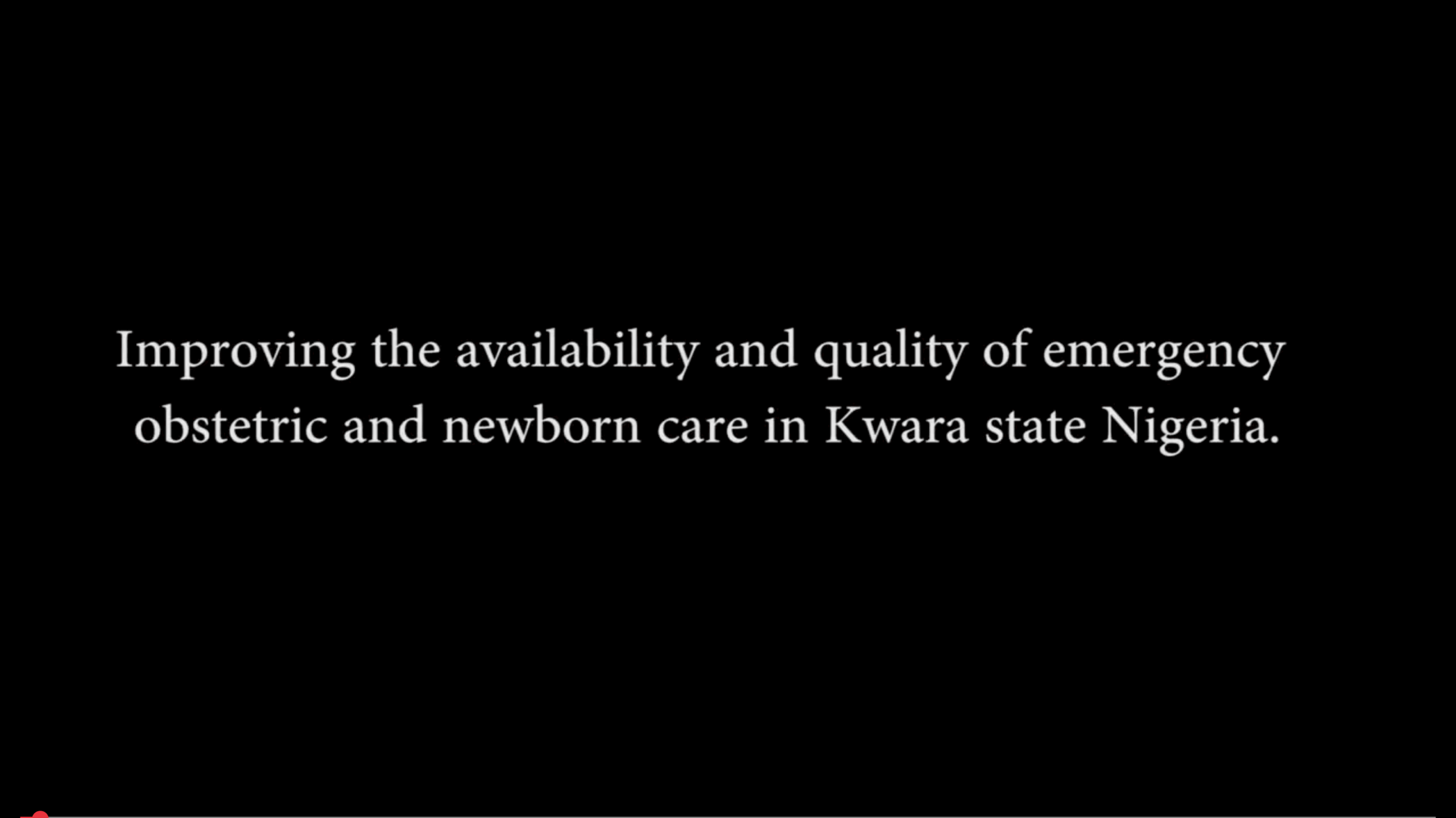Improving The Availability And Quality Of Maternal And Newborn Care In ...